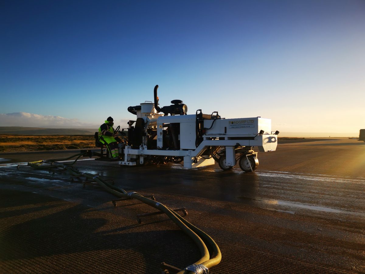 Runway Grooving, Pavement Marking & Taxiway Preservation, Falkland ...