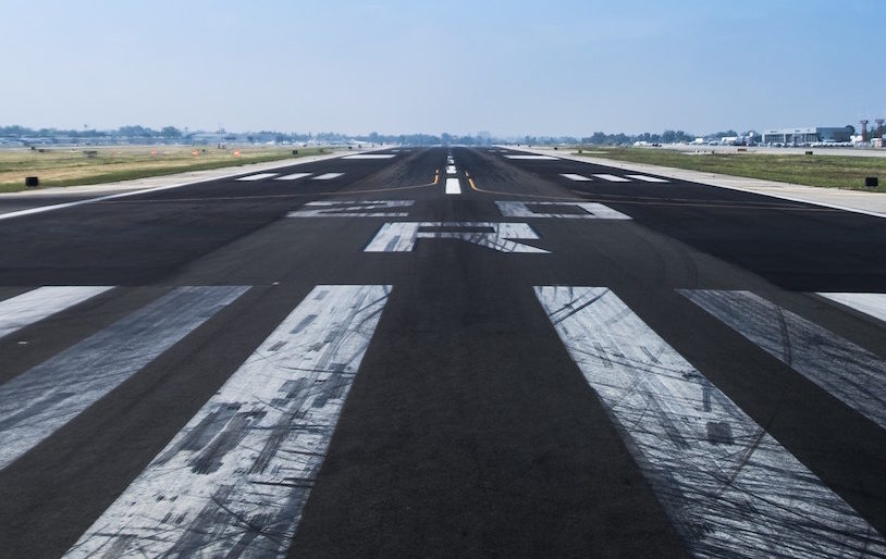 Water Blasting Runway Markings - Roadgrip