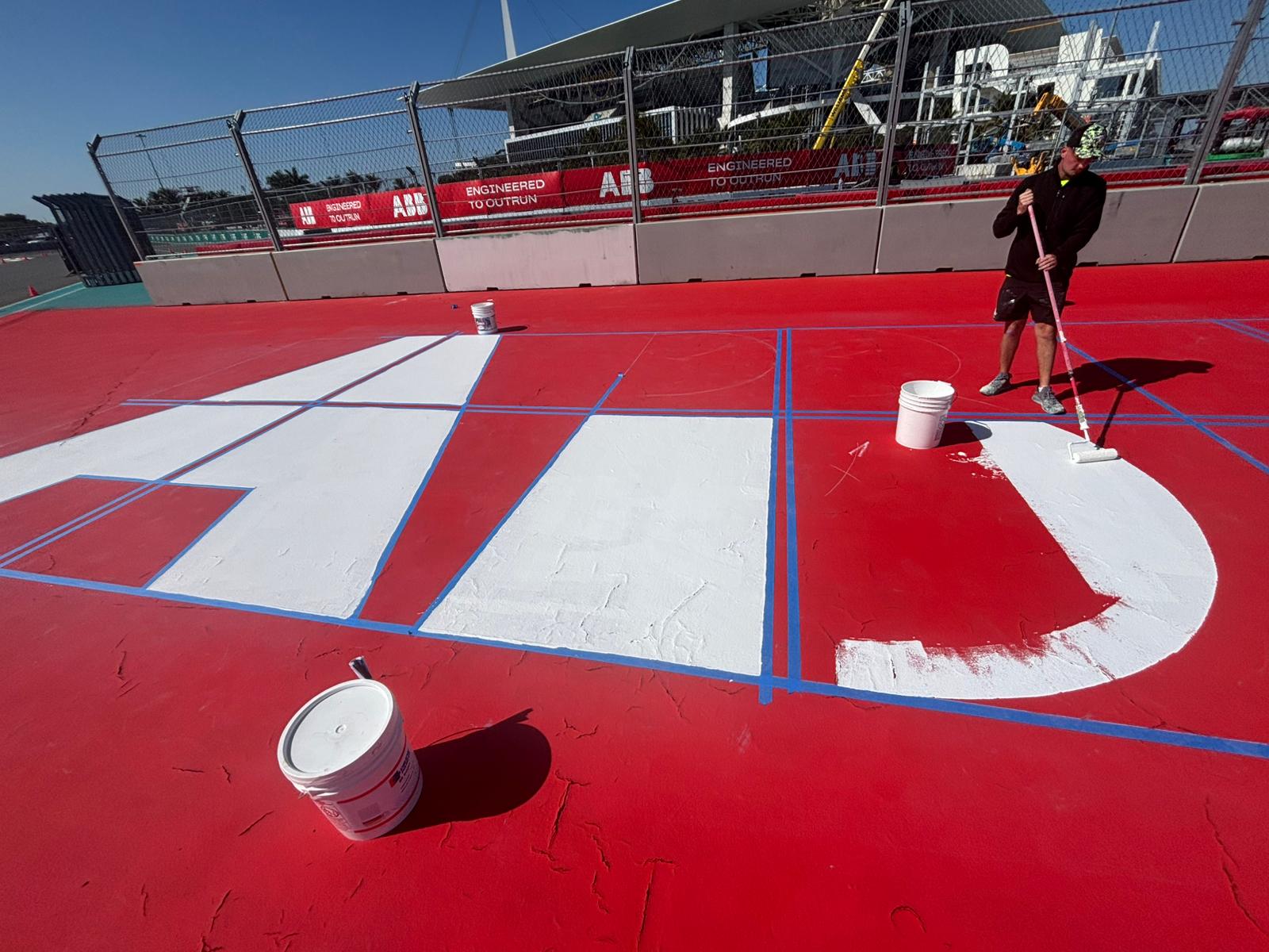 Motorsport Track Marking, Formula E, Miami - Roadgrip