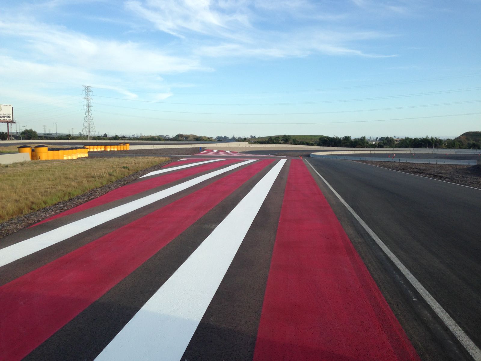 Anti-Skid Race Circuit Painting at Porsche Test Track, LA - Roadgrip